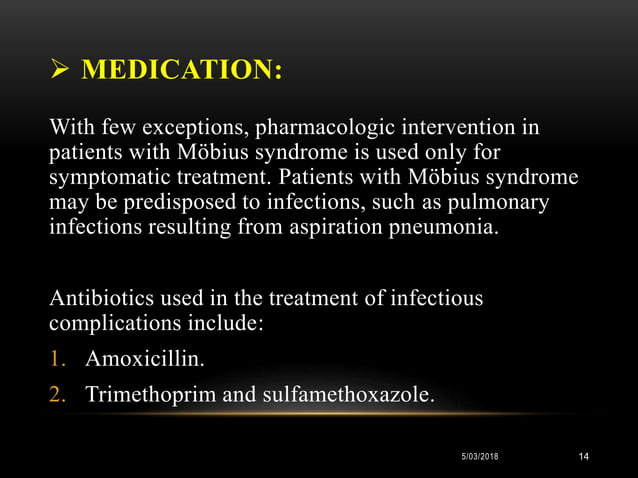 Mobius syndrome 2018 | PPTX | Brain and Nervous System Disorders ...