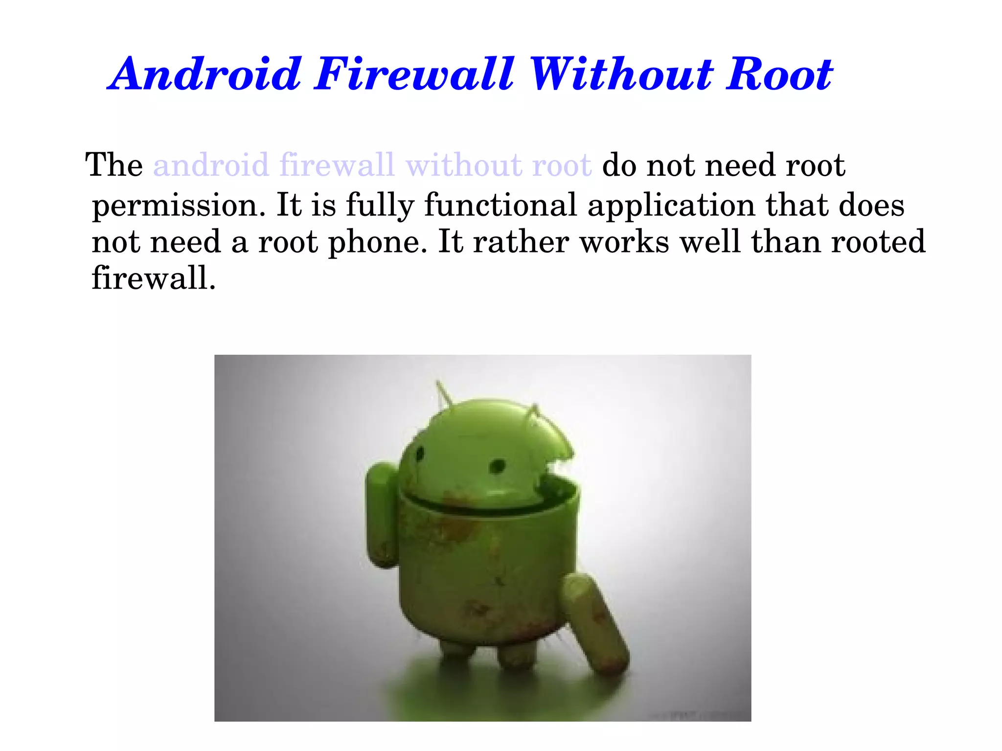 Android Firewall | PPT
