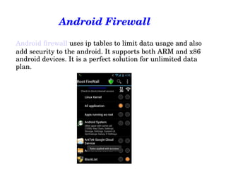 Android Firewall | PPT