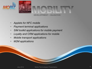 Mobiz Technologies services | PPTX