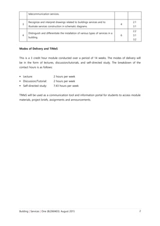 Sem 2 Building services 1 | PDF