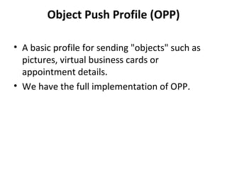 Mobme Tech Talk(Bluetooth Profiles) | PPT