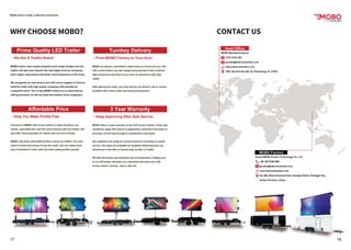 MOBO MB-15E Mobile LED Screen Trailer Brochure | PDF