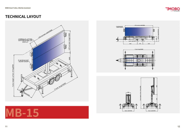 MOBO MB-15 Mobile LED Screen Trailer Brochure | PDF
