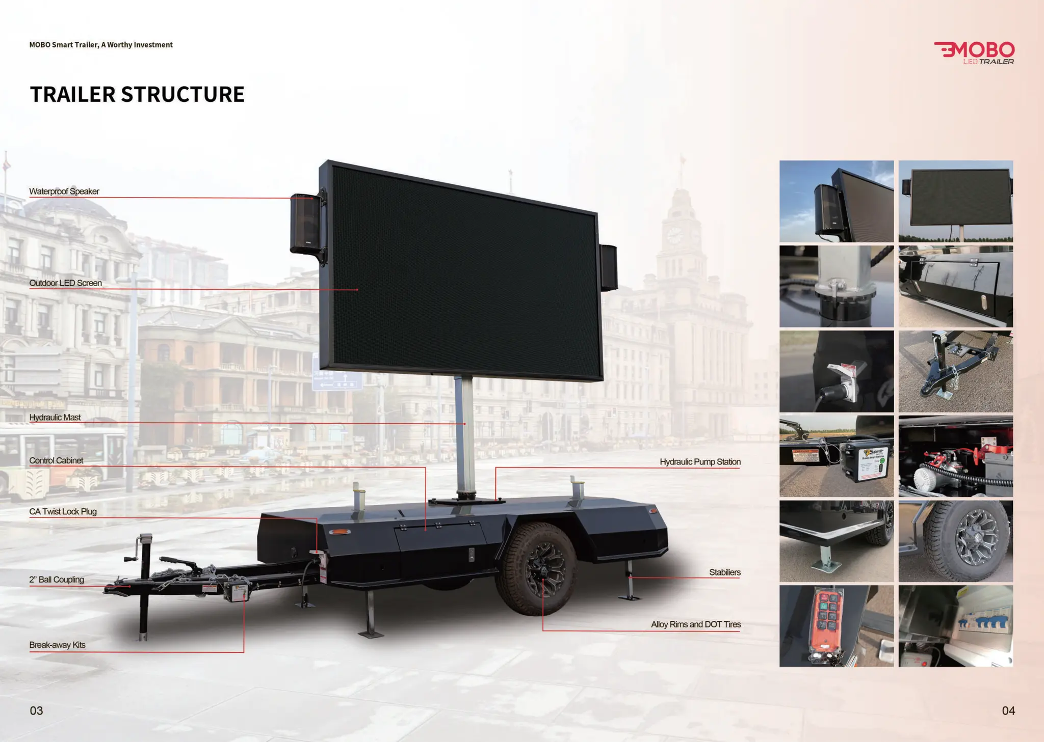 MOBO MB-5 Mobile LED Screen Trailer Brochure | PPT