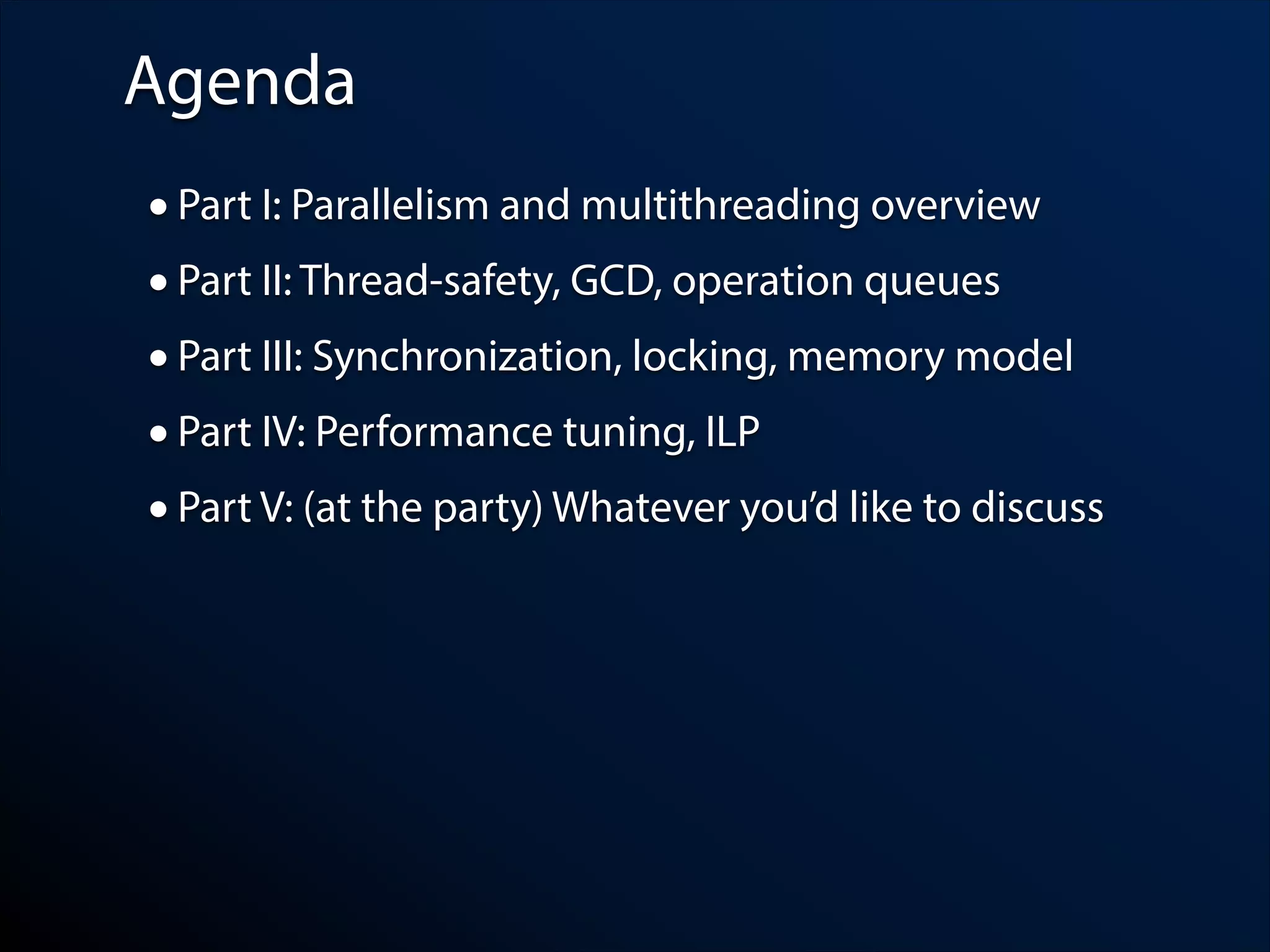 Multithreading and Parallelism on iOS [MobOS 2013] | PPT