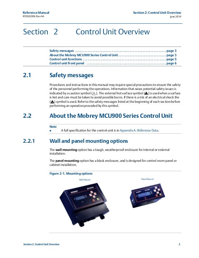 Mobrey mcu900 series