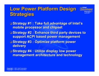 Developing Low Power Mobile Platform | PDF