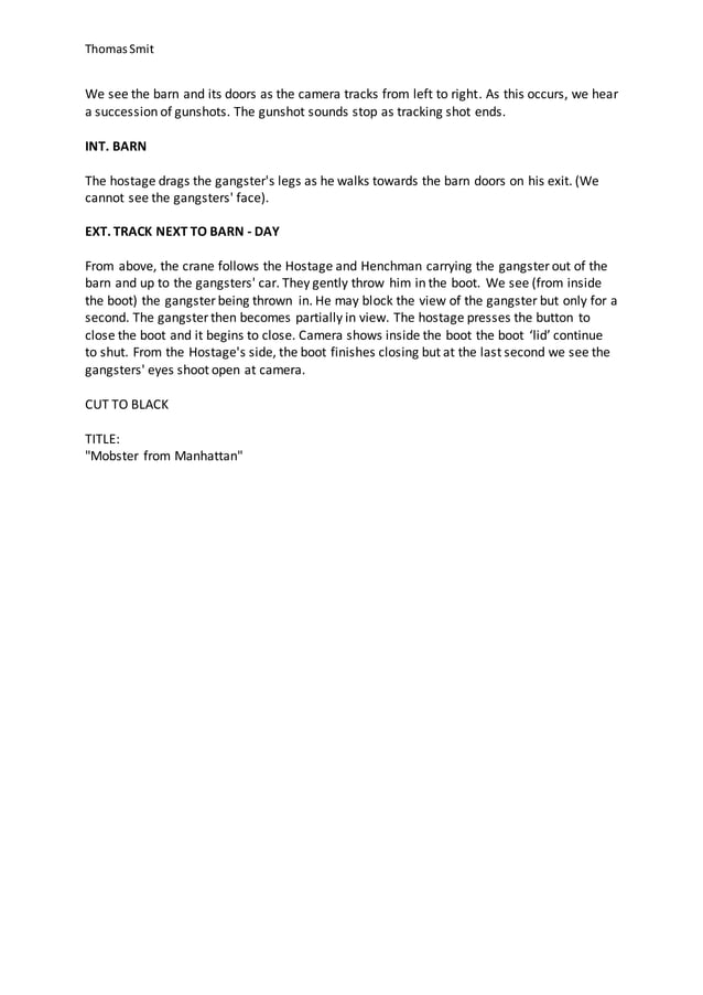 Mobster script final | PDF