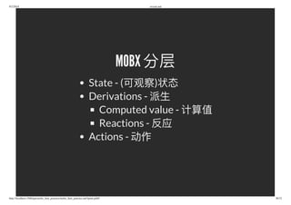 Mobx data management in React | PPT