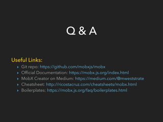 MobX for dummies | PPT