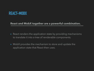 MobX for dummies | PPT