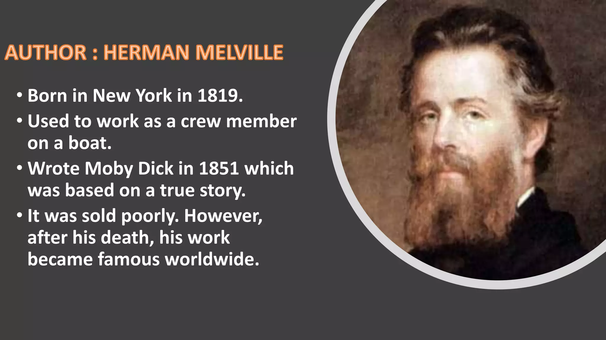MOBY DICK - HERMAN MELVILLE | PPTX | Fiction | Books and Literature