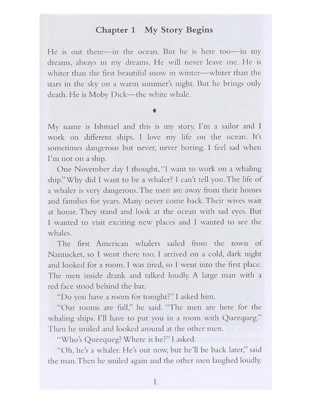 Moby dick - Chapter 1 | PDF