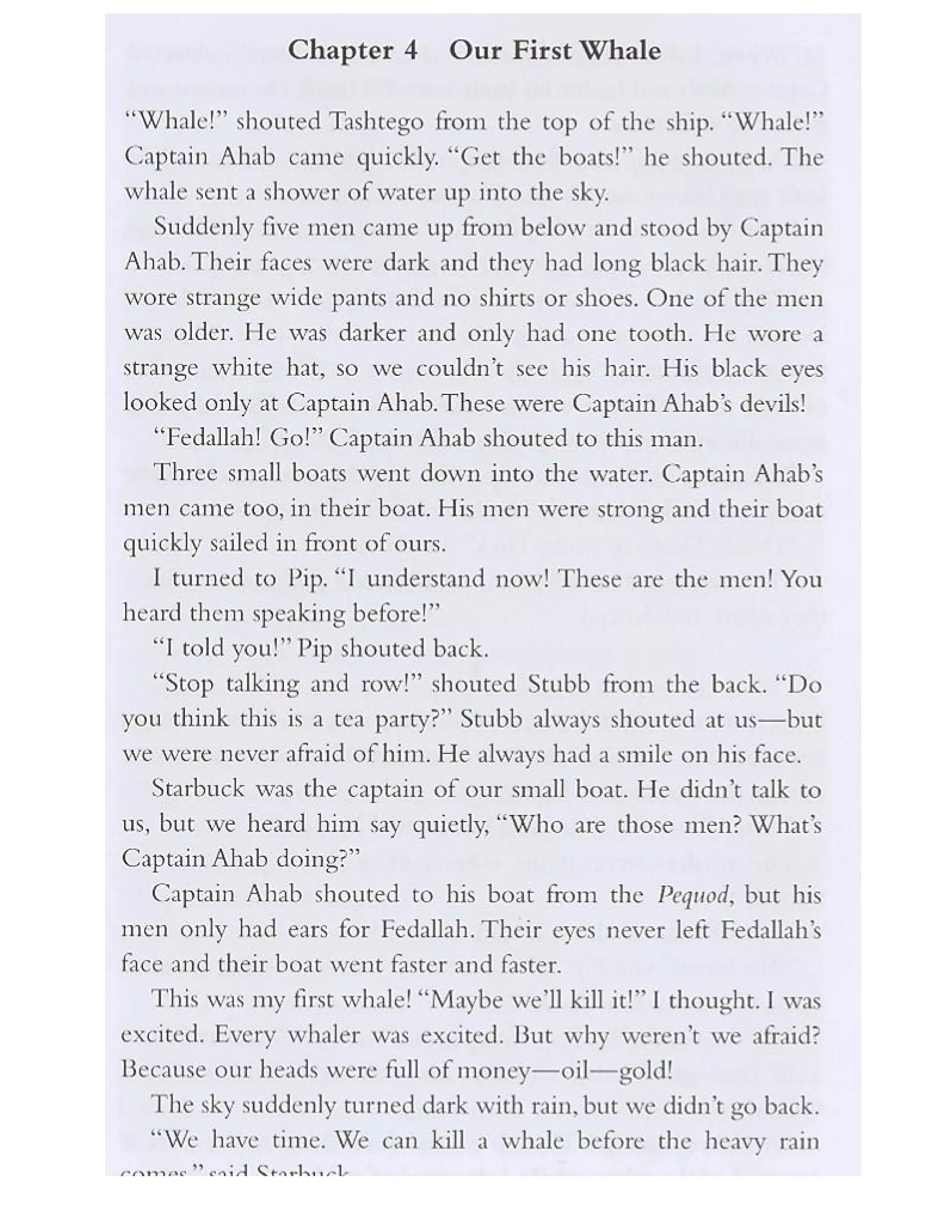 Moby dick chapter 4 | PDF