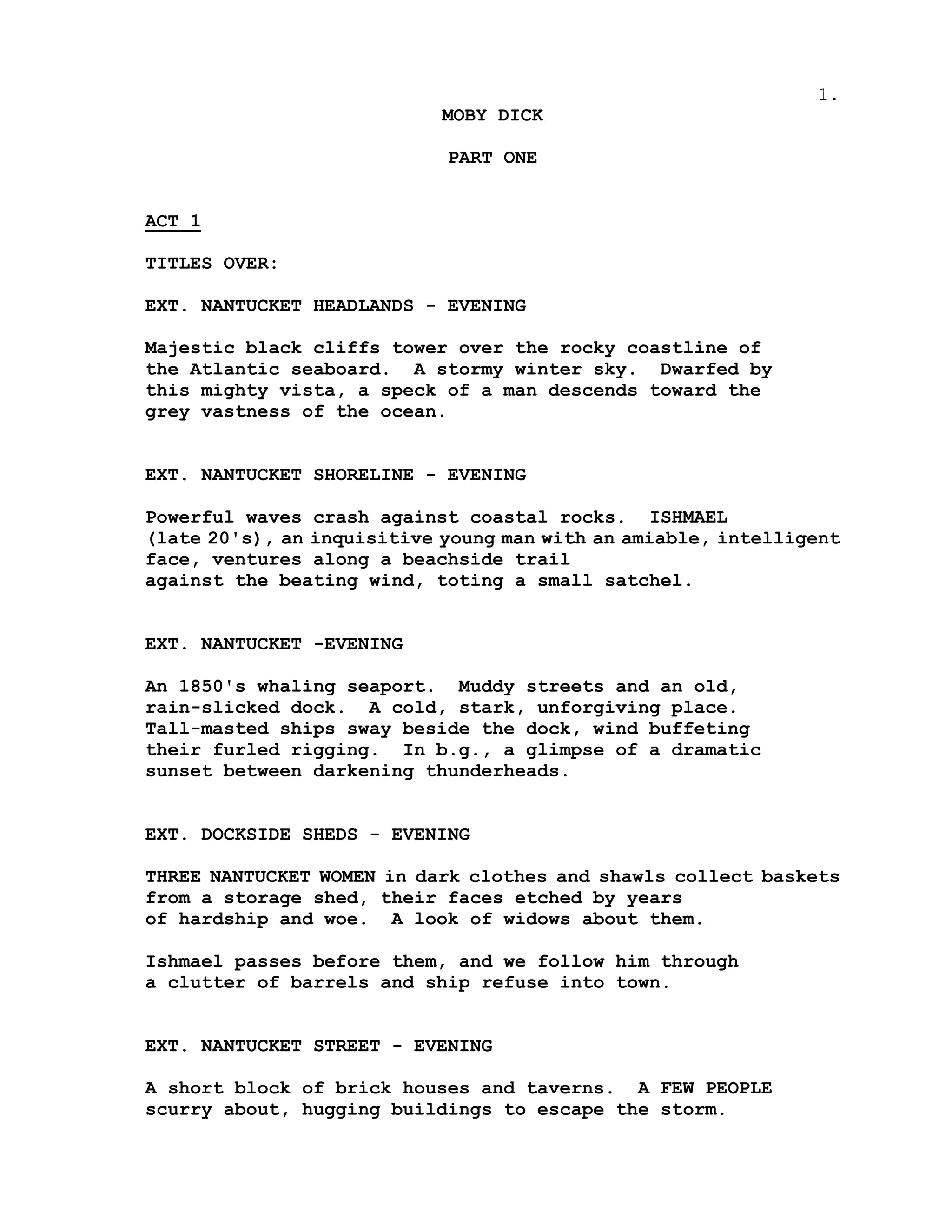 Moby Dick part 1 | PDF