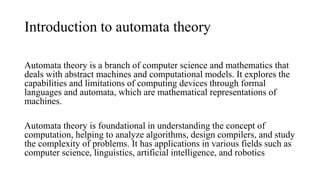 MOC2.PPT[1].pptx introduction to mealy machine and moore machine with eample and tuples | PPT