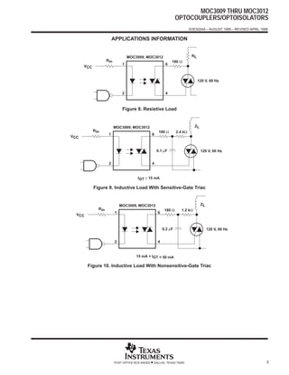 Moc3011 optoacop motores 125 v | PDF