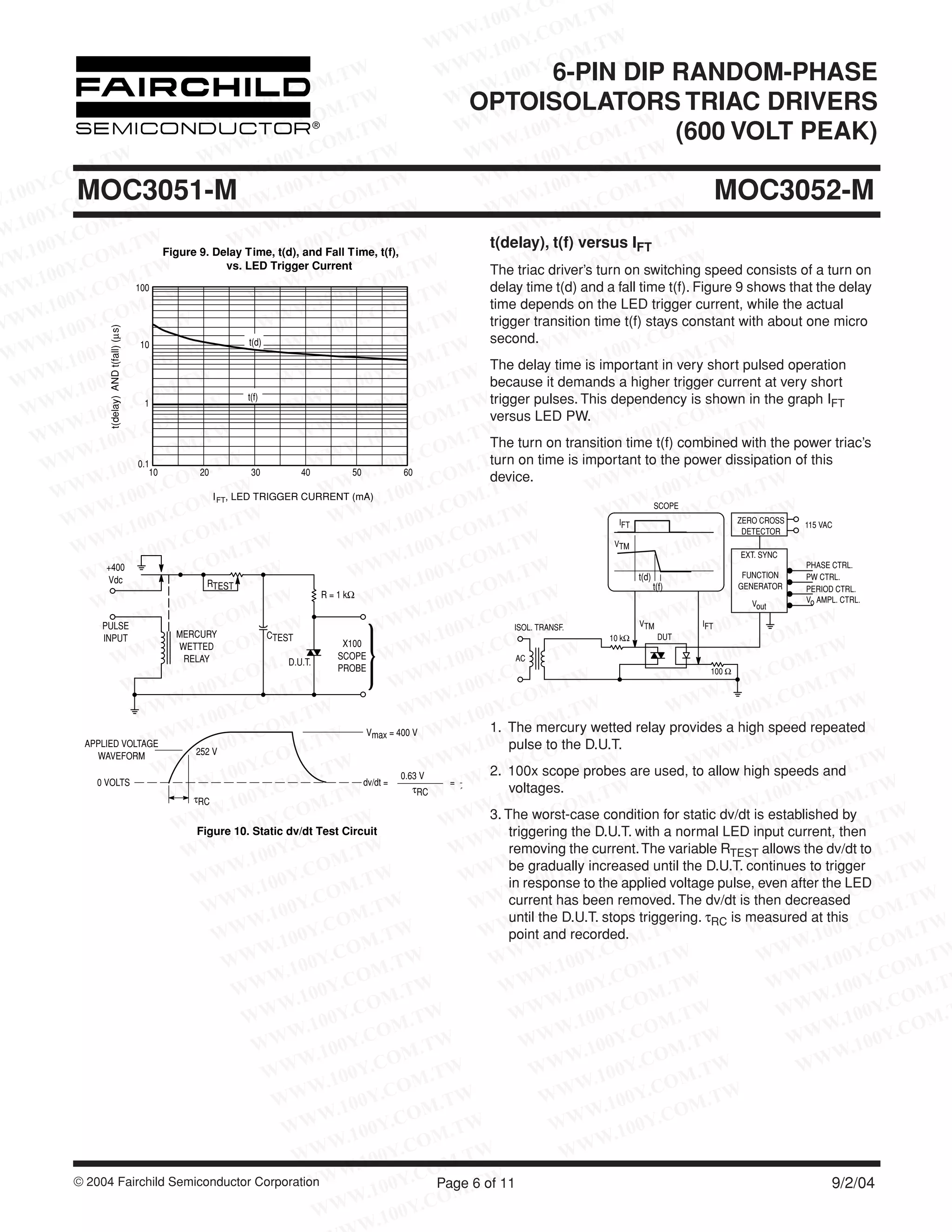 Original Opto MOC3051 DIP-6 New | PDF
