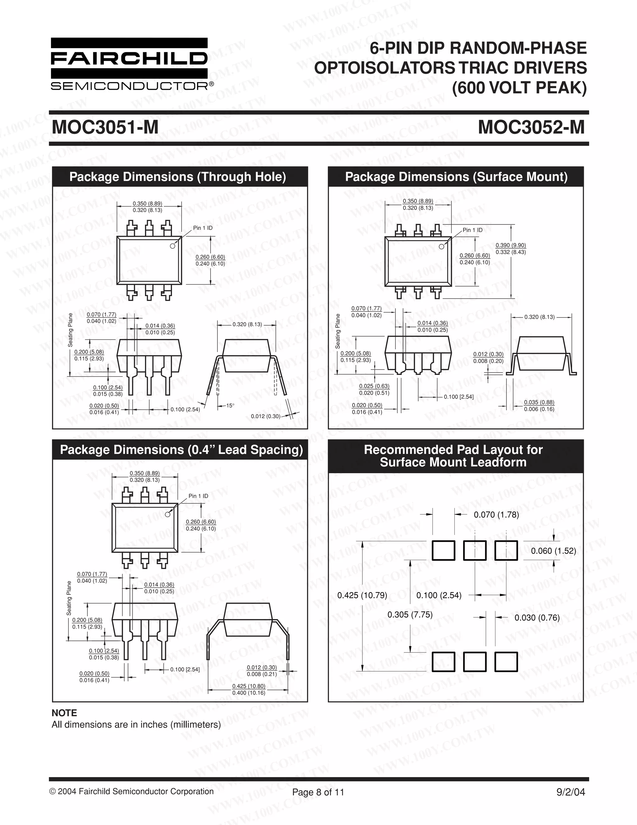 Original Opto MOC3051 DIP-6 New | PDF
