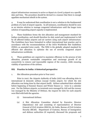 MoC's Guideline on slot | PDF