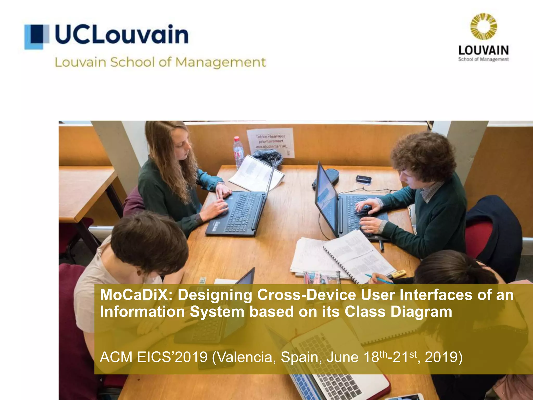 MoCaDiX: Designing Cross-Device User Interfaces of an Information System based on its Class ...