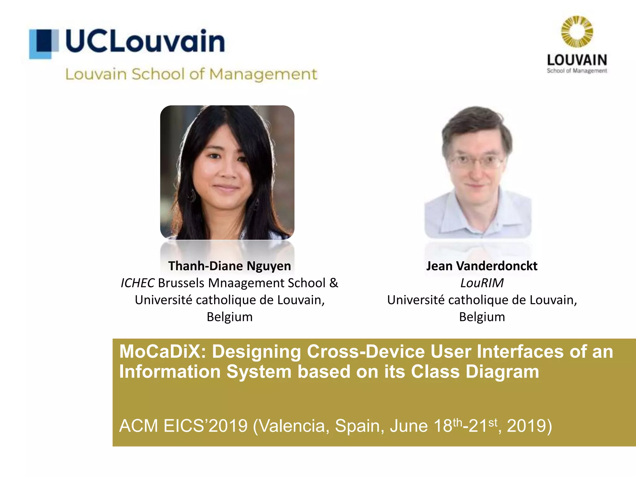 MoCaDiX: Designing Cross-Device User Interfaces of an Information System based on its Class ...