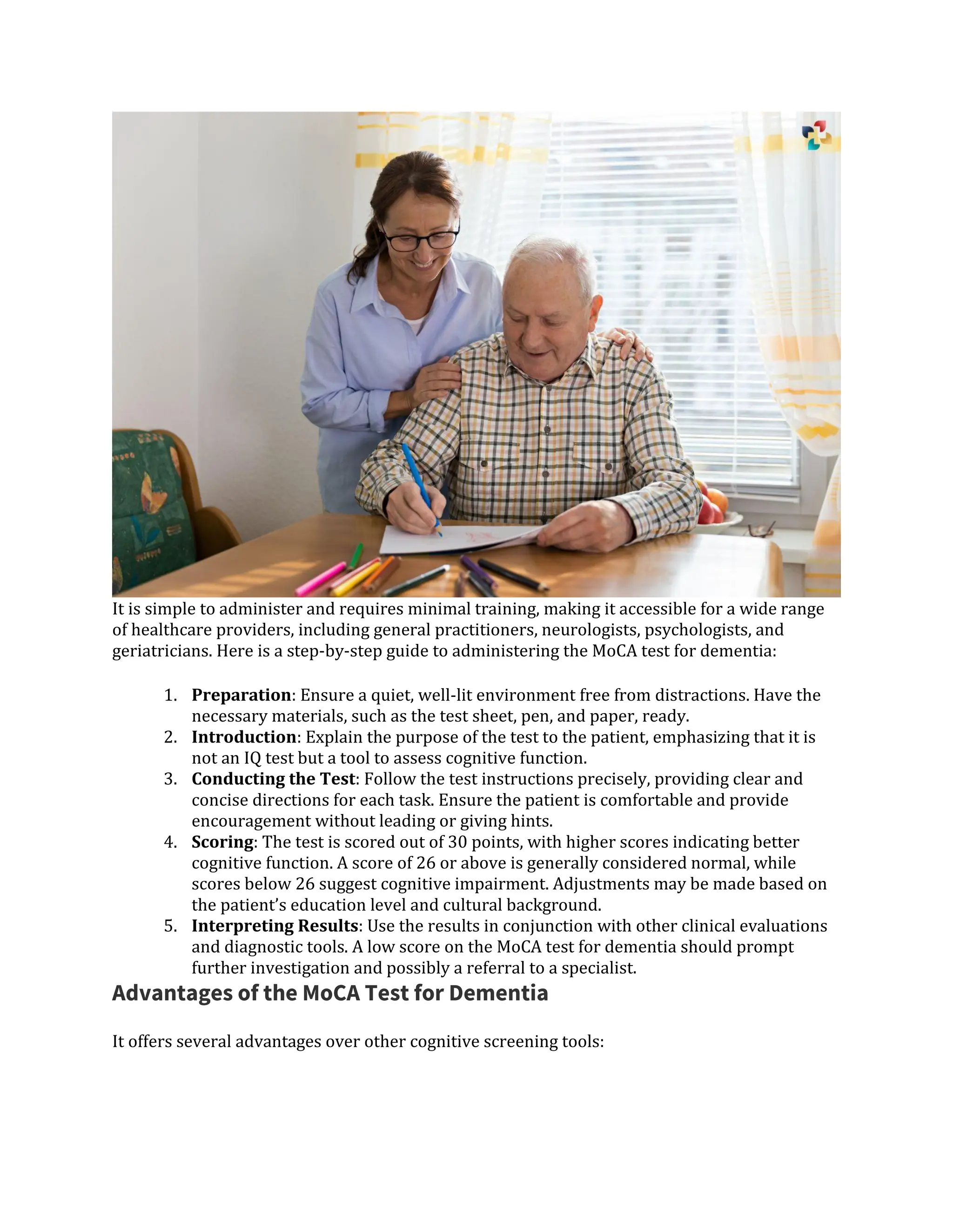 MoCA Test for Dementia: Advantages, Limitations, Role in Clinical ...