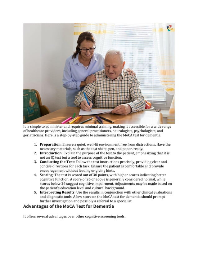 MoCA Test for Dementia: Advantages, Limitations, Role in Clinical ...