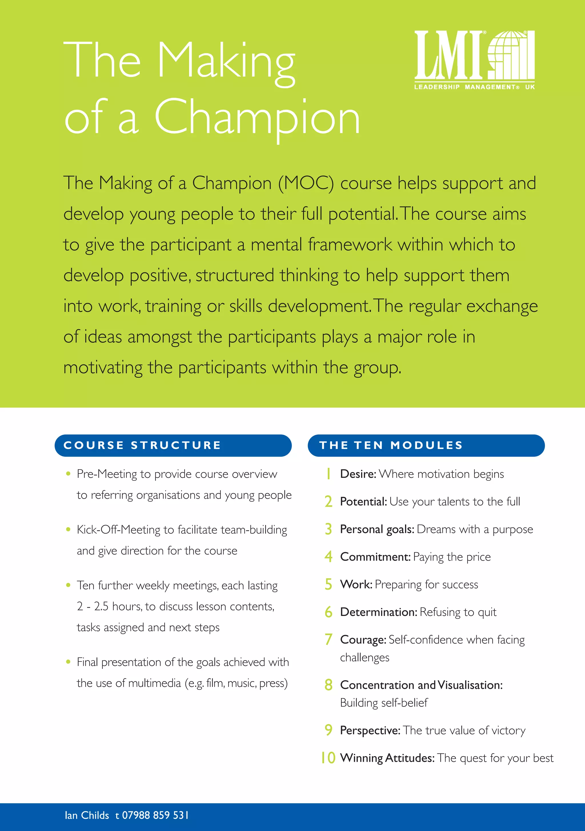 The Making of a Champion | PDF