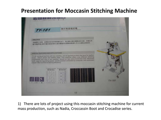 Moccasin Stitching Presentation | PPTX