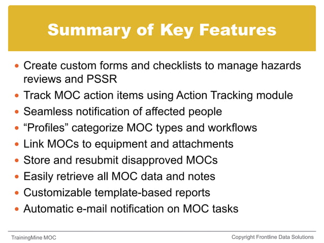 Management of Change (MOC) Concepts | PDF | Computer Software and ...