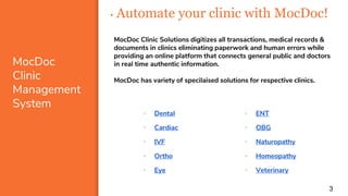 MocDoc Ayurveda Management System | PDF