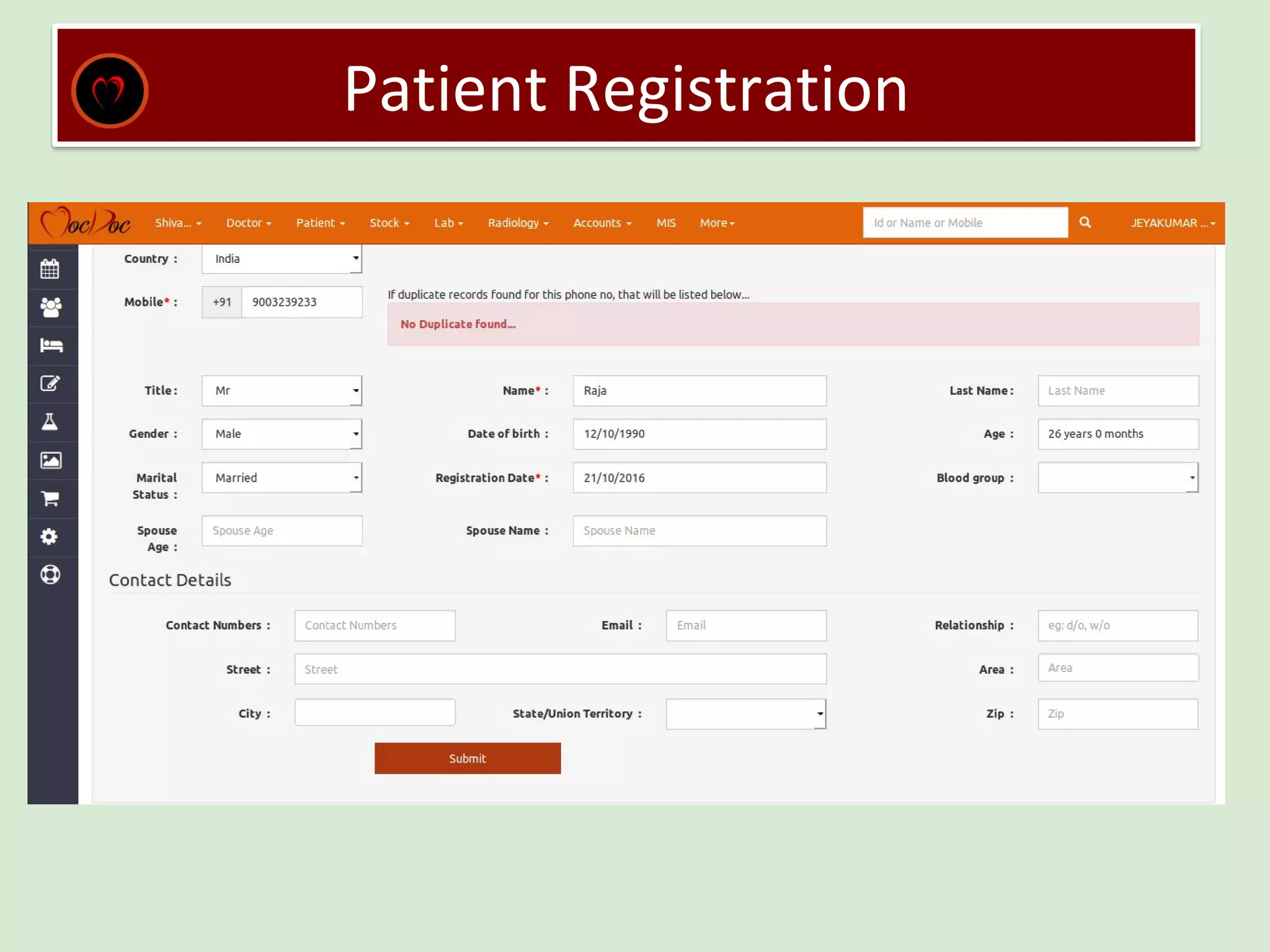 MocDoc IVF Management System | PPT