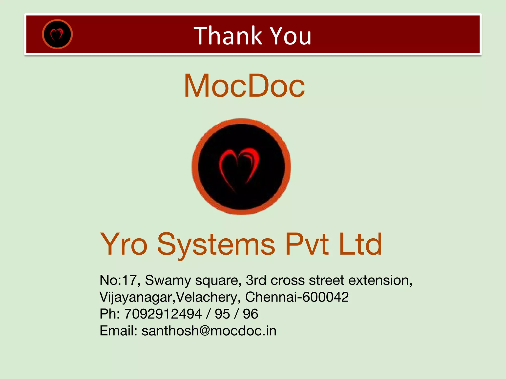 MocDoc Ortho Management System | PPT