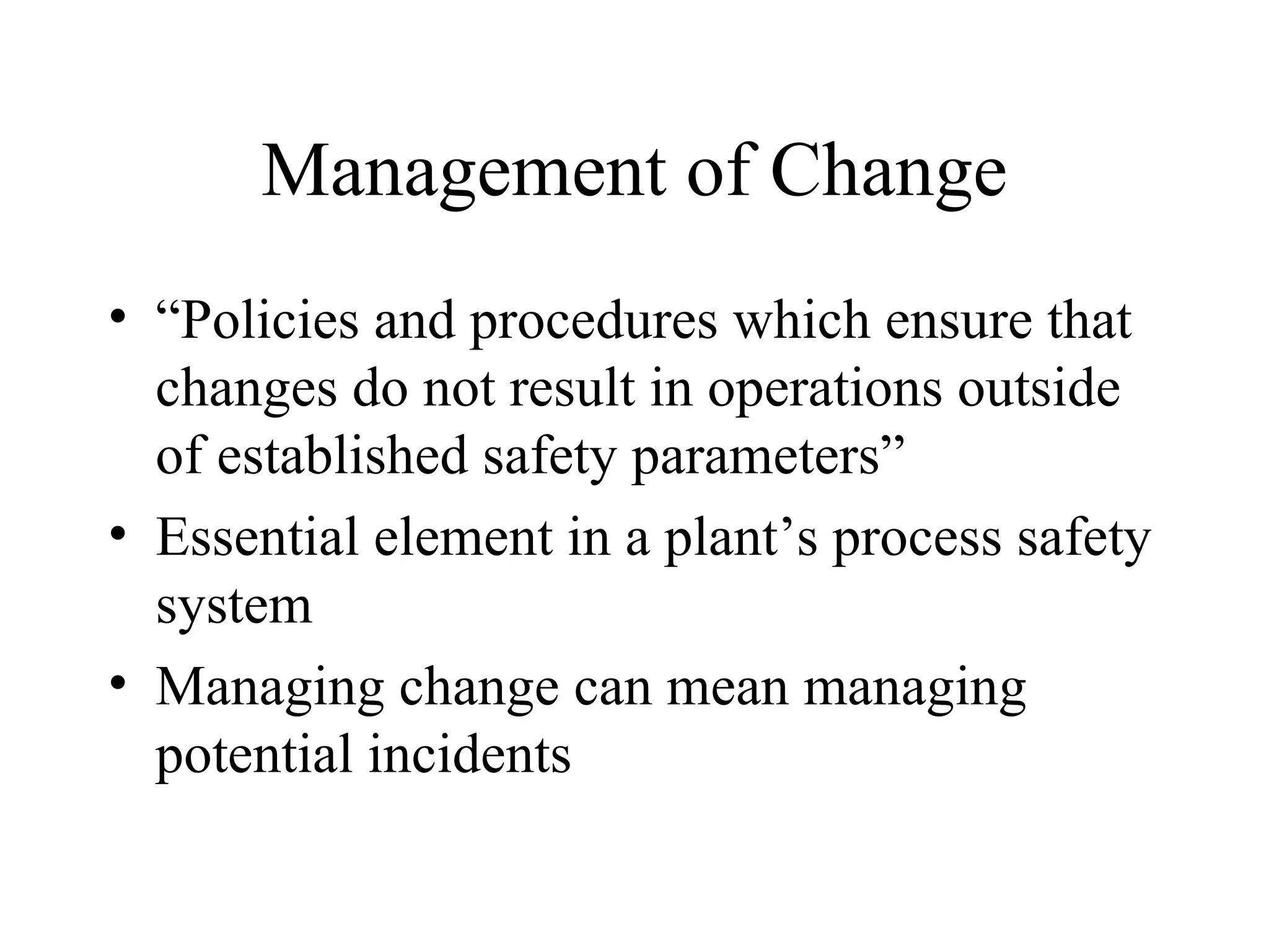 management of change | PPT