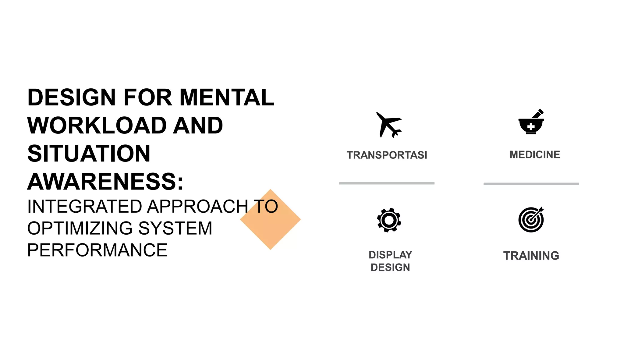 Mental Workload & Situation Awareness | PPTX