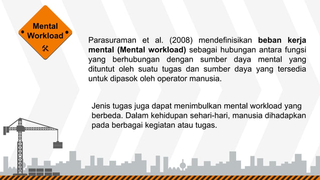 Mental Workload & Situation Awareness | PPTX