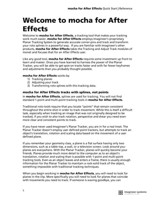 Mocha for after effects | PDF