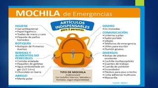 Mochila de Emergencia ante Desastres Final.pptx