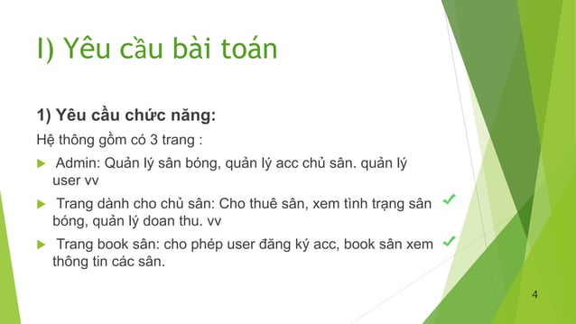 Xây dựng hệ thống quản lý sân bóng sử dụng Yii Framework | PPTX