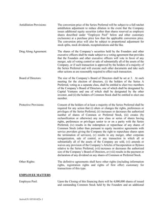 Mock Term Sheet Negotiation w/ Daniel Zimmermann and John Demeter | PDF