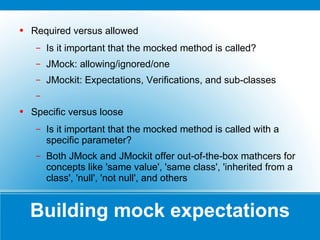 Mastering Mock Objects - Advanced Unit Testing for Java | PPT