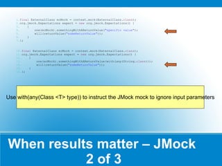 Mastering Mock Objects - Advanced Unit Testing for Java | PPT