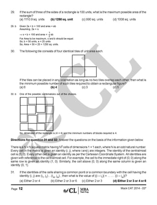 common admission test mock paper | PDF