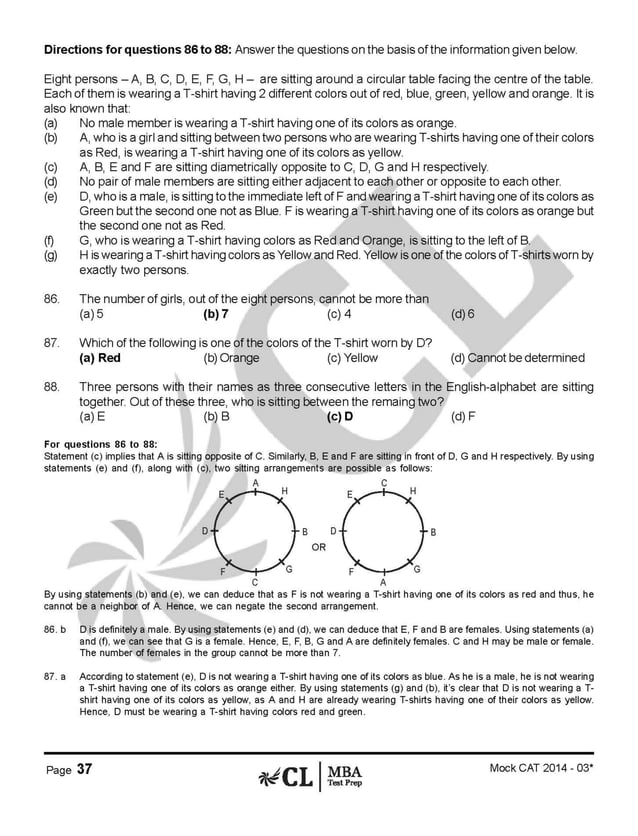 common admission test mock paper | PDF