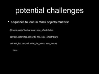 Mock cli with Python unittest | PPT