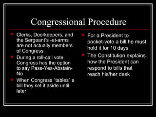 Mock Congress | PPT