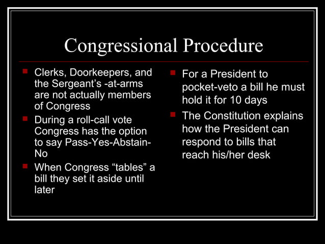 Mock Congress | PPT