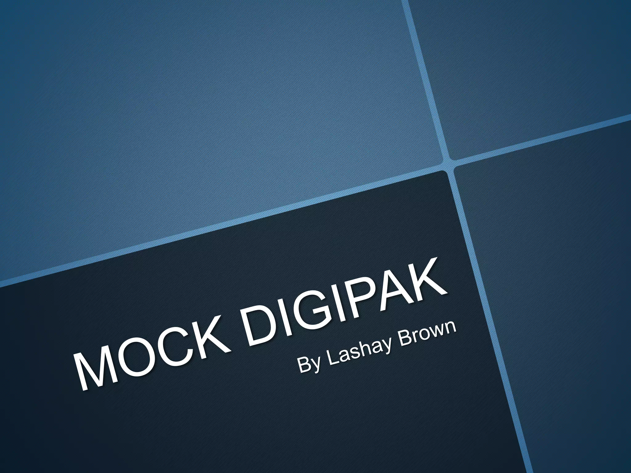 Mock digipak | PPTX | Body Art | Style & Fashion